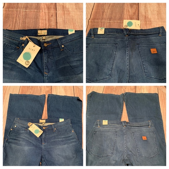 Roxy | Jeans | Nwt Roxy Howlin Rails Flare Jeans Size 331inseam 25leg ...